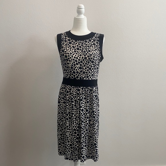 Talbots | Dresses | Talbots Black And White Spotted Dress Womens Size ...